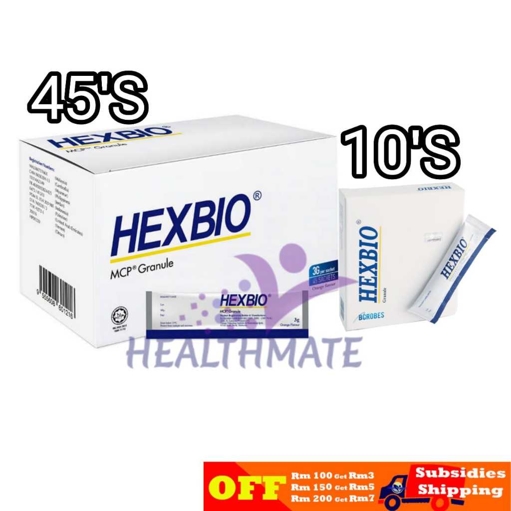 Hexbio MCP Granule Sachet Orange Flavour (3gx10's /45's) | Shopee Malaysia