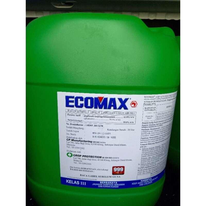 Ecomax racun rumput original (20litre) | Shopee Malaysia