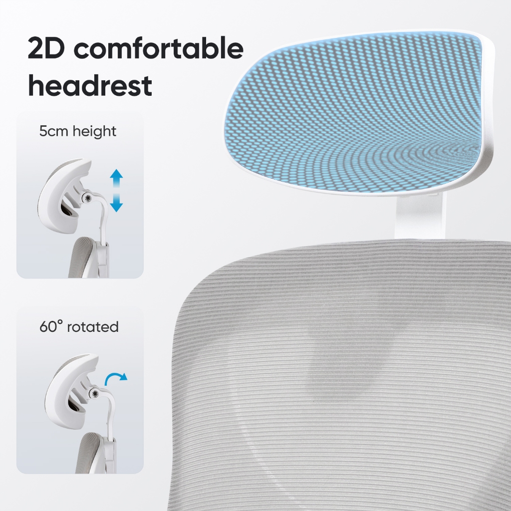 Deli Office Chair Ergonomic Chair Mesh Work Chair With Armrests ...