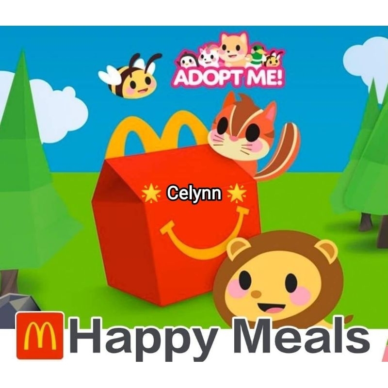 Mcdonald's Mcdonalds Mcd Mekdi Happy Meal Toy Adopt Me Roblox Pet 2023 ...