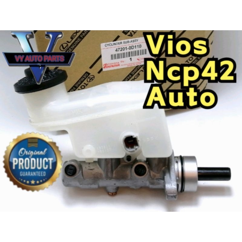 Original Brake Master Pump Cyclinder Vios Ncp42 Auto 47201-0D011 ...