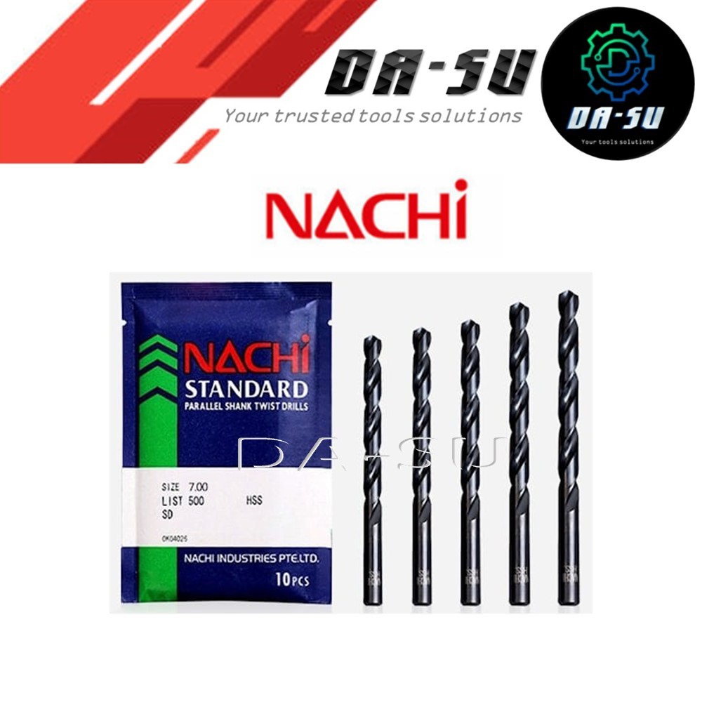 NACHI JAPAN HSS STRAIGHT SHANK DRILL BIT (Ø1.1MM - Ø2.0MM) | Shopee Malaysia