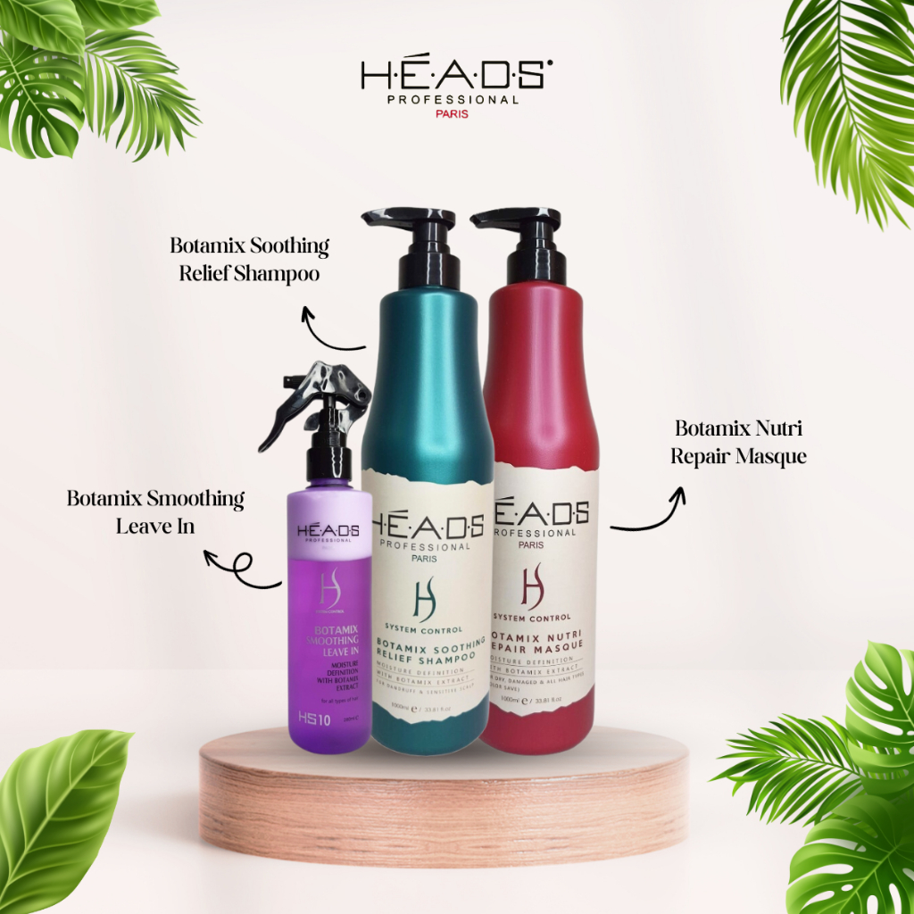 HEADS Botamix Shampoo Set for HairLoss Dandruff Repair Damage Oily ...