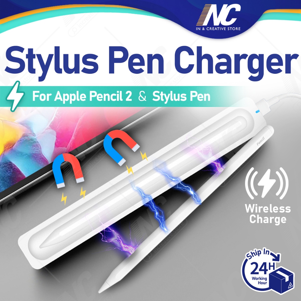 Wireless Charging Dock for Apple Pencil & USB-C iPad Stylus | Shopee ...