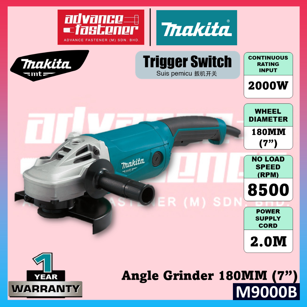 MAKITA MT Series M9000B Angle Grinder 180MM (7") | Shopee Malaysia