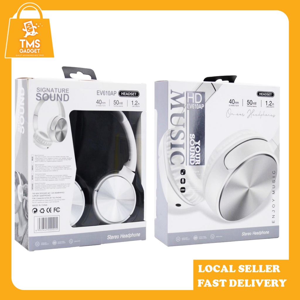 EV610AP STEREO HEADPHONE | Shopee Malaysia