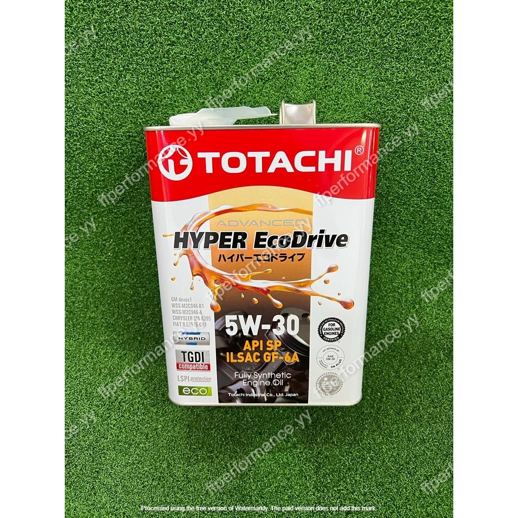 [ Fully Imported ] TOTACHI ENGINE OIL HYPER ECODRIVE 5W-30 API SP FULLY ...
