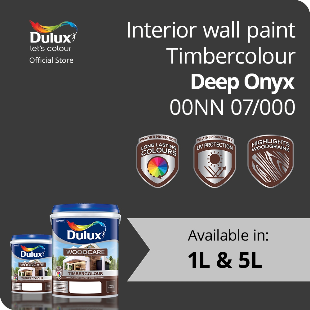 Dulux Timbercolour - Deep Onyx(00NN 07/000) (Wood Care) | Shopee Malaysia