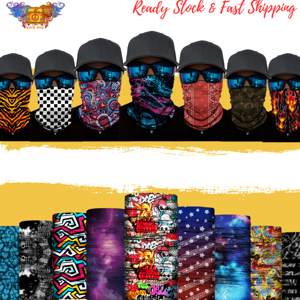 Bandana Balaclava Penutup Muka Buff Sarung Kepala Headband Men Sarung ...