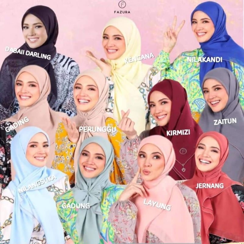 New Release Tudung Fazura Koleksi merdeka fazura X kPM 2024 | Shopee Malaysia