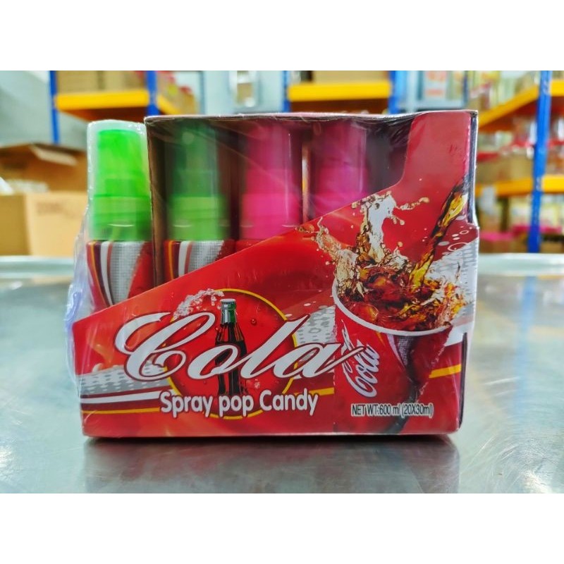 20 Pcs Cola Sprite Spray Pop Candy Fruit Flavour HALAL (LOCAL READY ...
