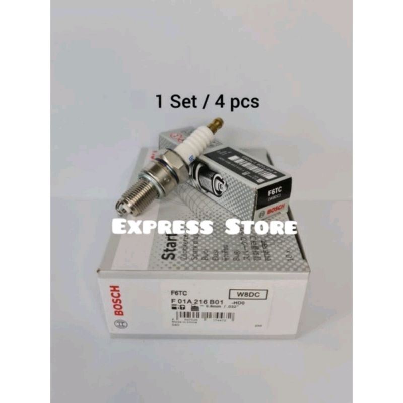 BOSCH Start Spark Plug (4pcs) Toyota Corolla AE80 EE80 EE90 EE100 KE30 ...