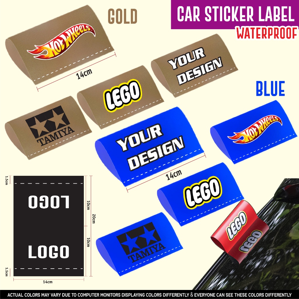 Car Door Label Sticker Car Exterior Decoration Sticker Label Tag ...