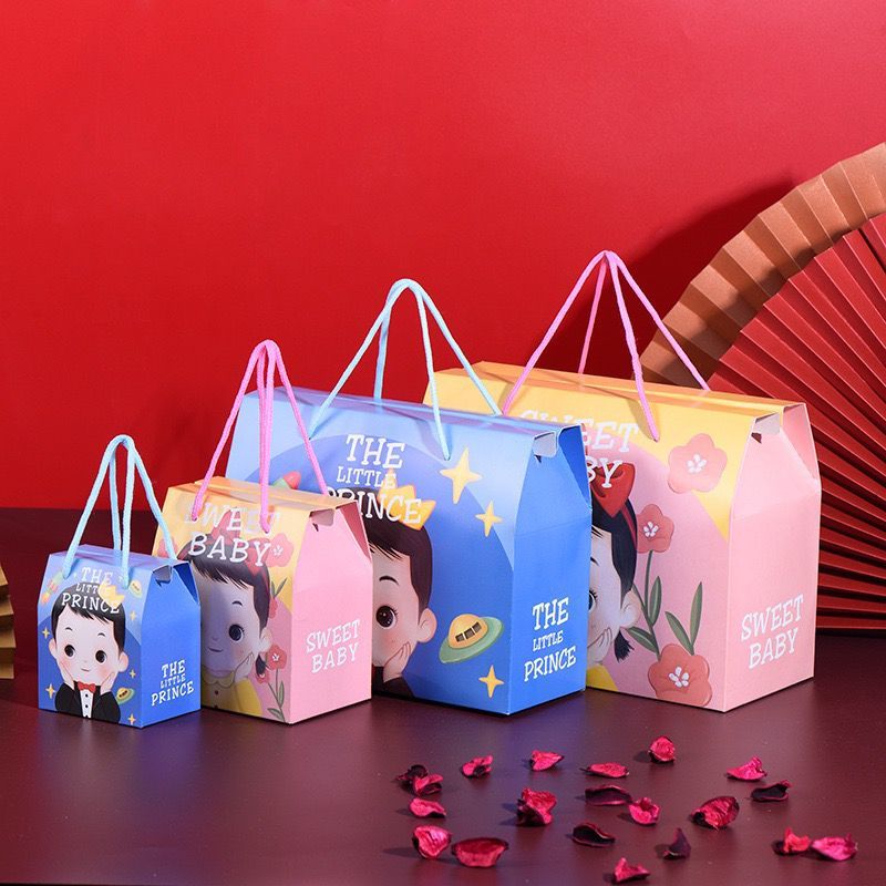 Ready stock in MSIA!!! Cute Boy/girl gift box fullmoon birthday party ...