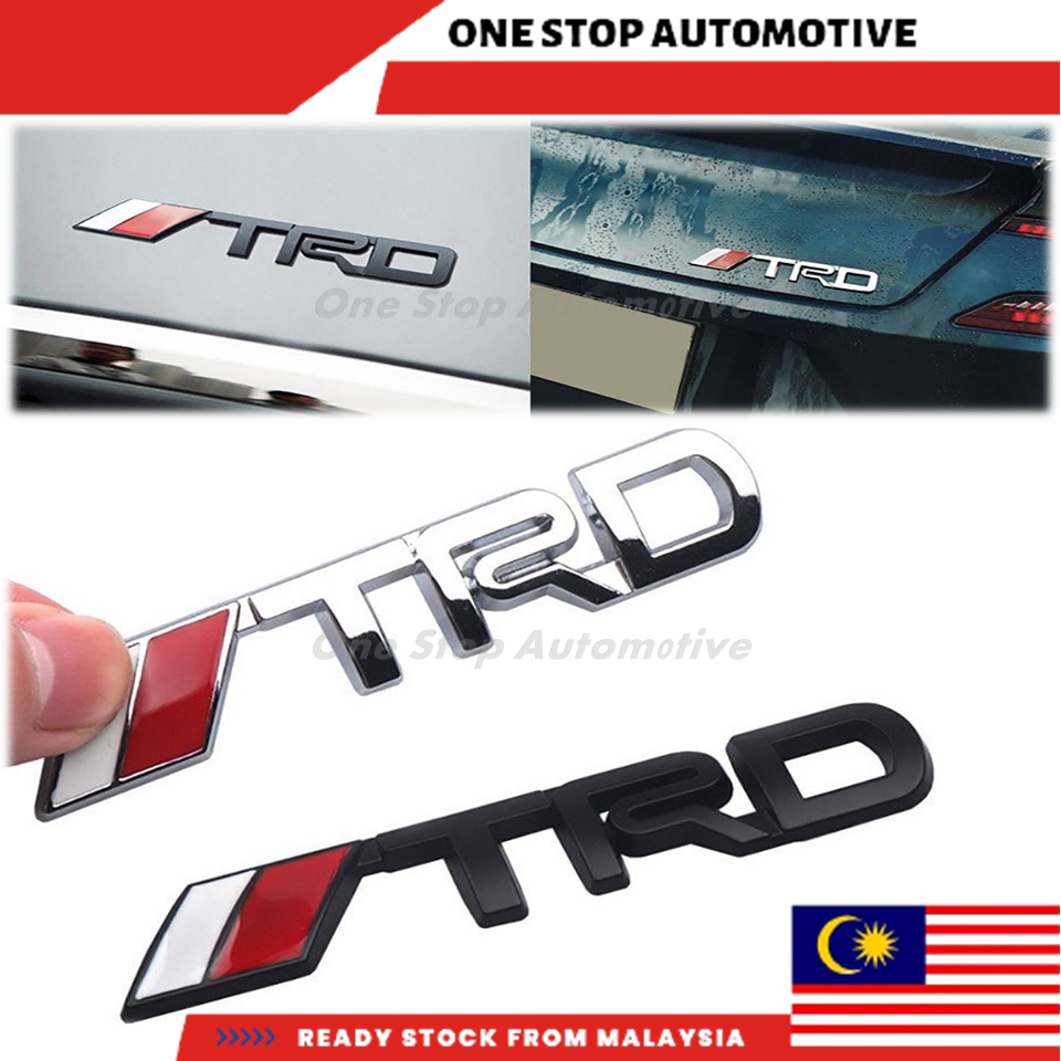 TOYOTA TRD Sport Car Rear Emblem Logo Tail Car Badge GR Sport Vios ...