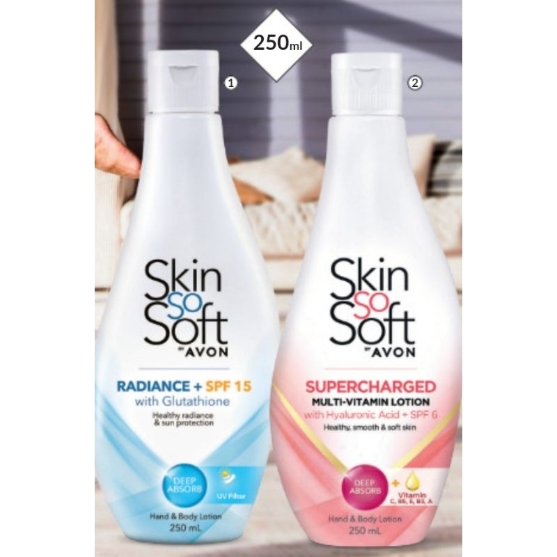 Avon Skin So Soft Hand & Body Lotion 250ml - Radiance + SPF 15 with ...