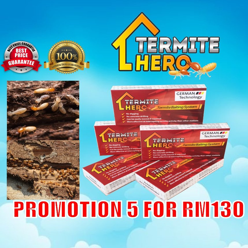 TERMITE HERO / TERMITE BAITING STATION / TERMITE BOX/ SISTEM UMPAN ANAI-ANAI/ GREEN BAIT/ PEST ...