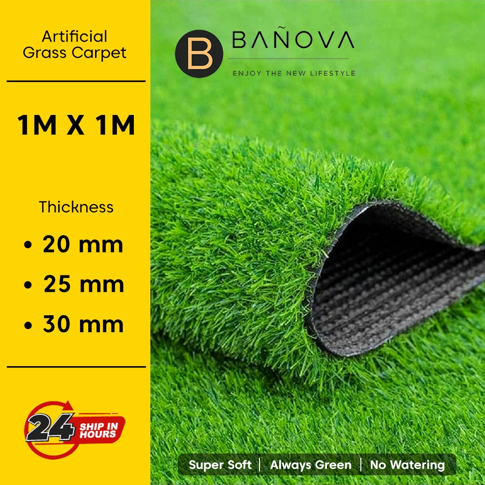 BANOVA Artificial Grass Carpet Rumput Karpet 1M X 1M | Shopee Malaysia