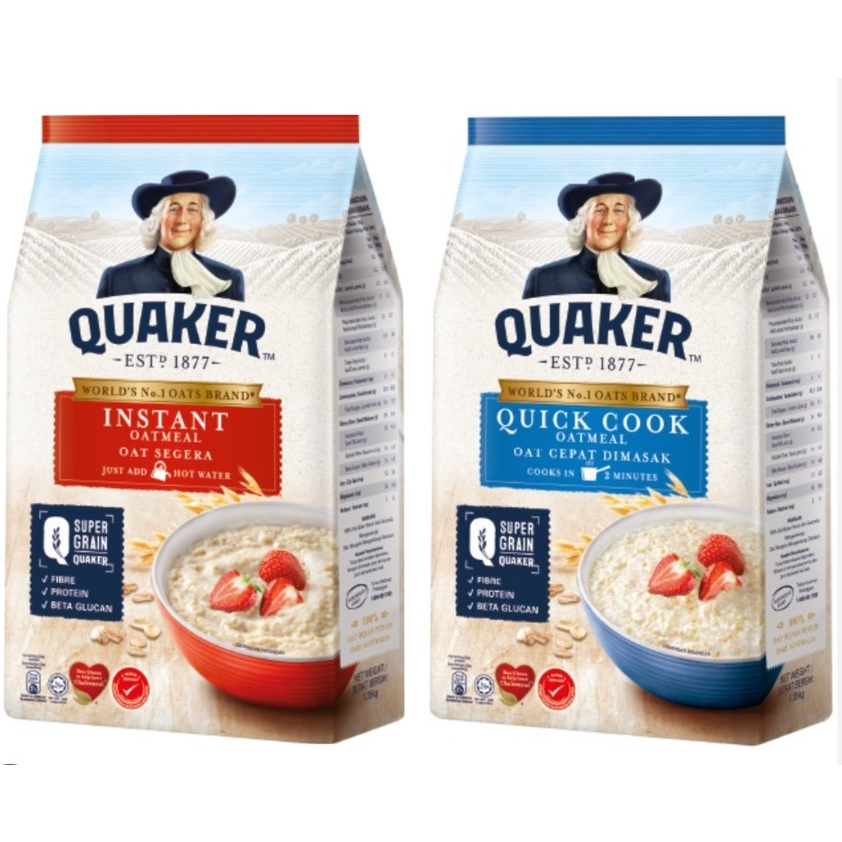 Quaker Oats - Oatmeal 1.35kg | Shopee Malaysia