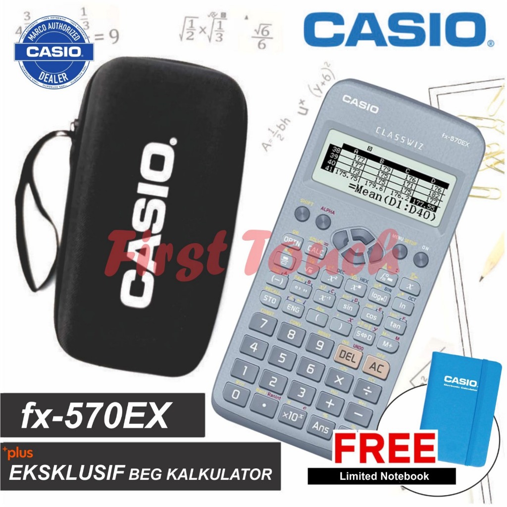 CASIO Scientific Calculator FX-570EX Classwiz Black Pink Blue Limited ...
