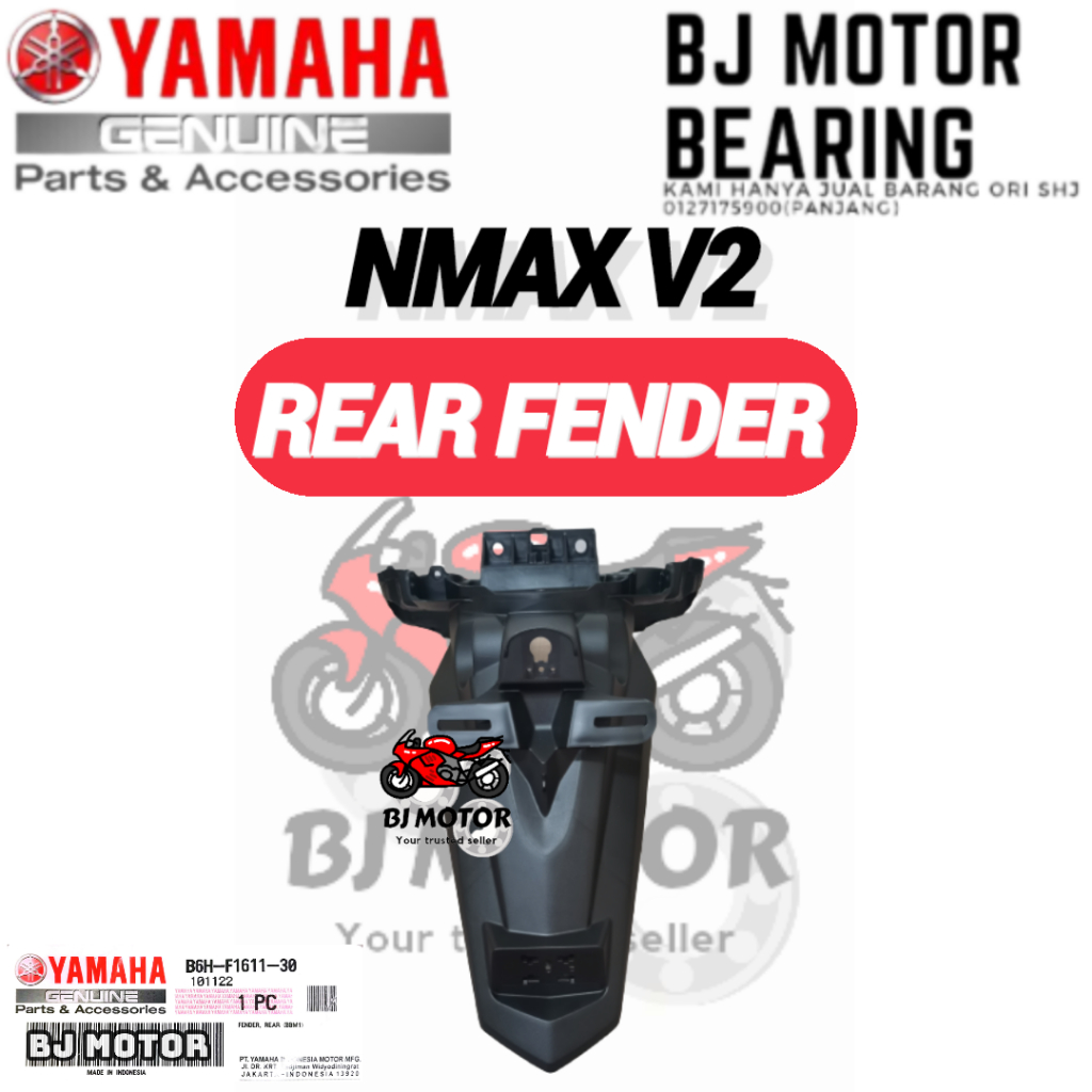NMAX V2 REAR FENDER NMAX BELANG MUDGUARD NMAX REAR MUDGUARD NMAX ...