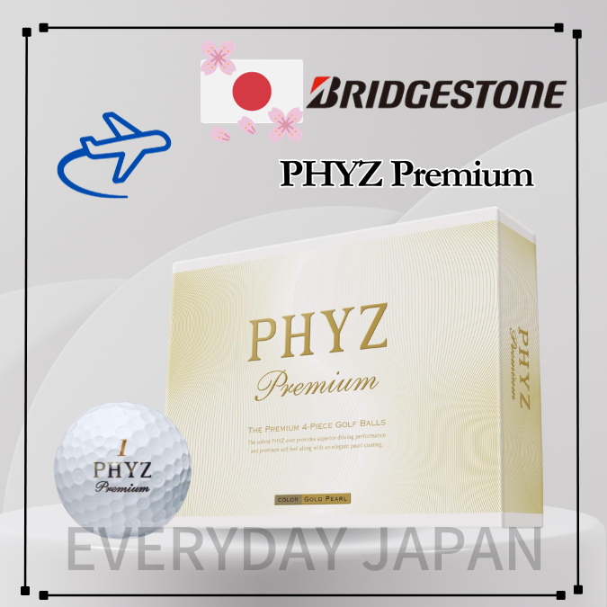 [Made in JAPAN]BRIDGESTONE PHYZ Premium Gold Pearl 4 Piece Golf Ball 1 ...