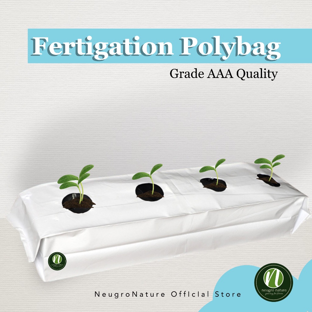 Polibag Bantal Fertigasi/ Hydroponik Grade AAA Polybag(3 Sizes) Thick ...