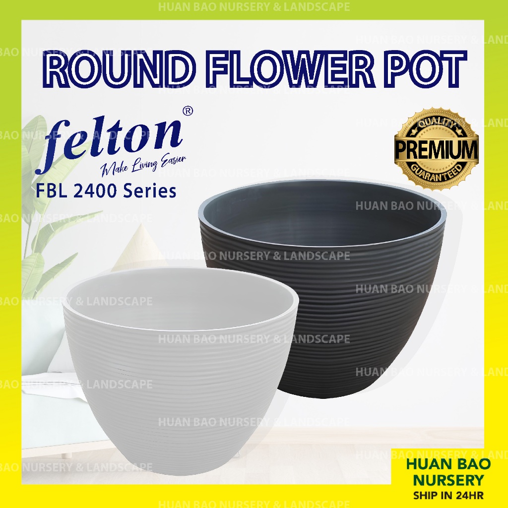 Pasu Bunga Pasu Bonsai Felton 2400 Series Oval Flower Pot Fiber Flower ...