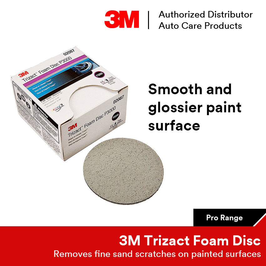 3M Trizact™ 02087 Foam Disc P3000 (3" x 1 Pc) 7100045387 | Shopee Malaysia