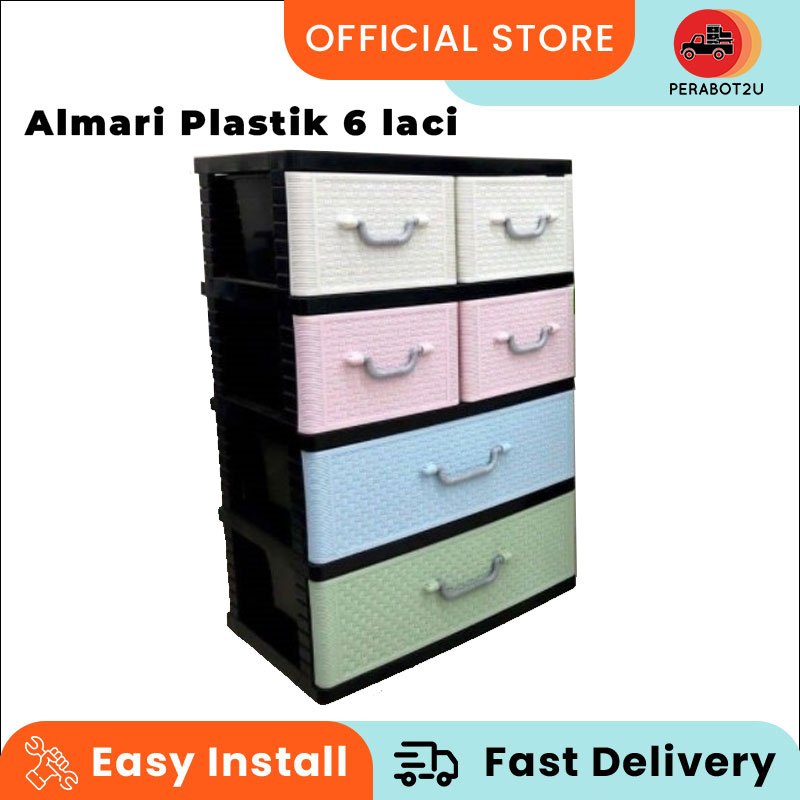 P2U CTY Laci Serbaguna / Plastic Drawer Multipurpose / Tier Drawer ...