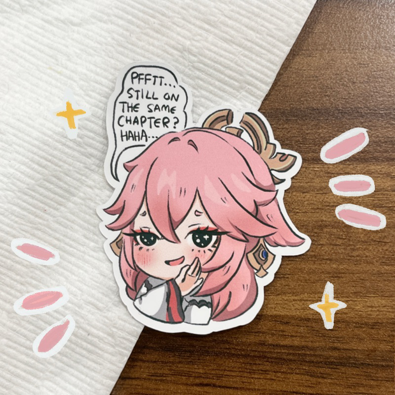 [READY STOCK] Yae Miko Individual Sticker I Genshin Impact Stickers I ...