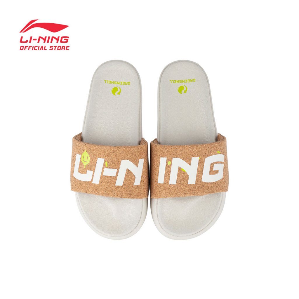LI-NING CASUAL SLIPPERS - BEIGE - AGAT004-2 | Shopee Malaysia