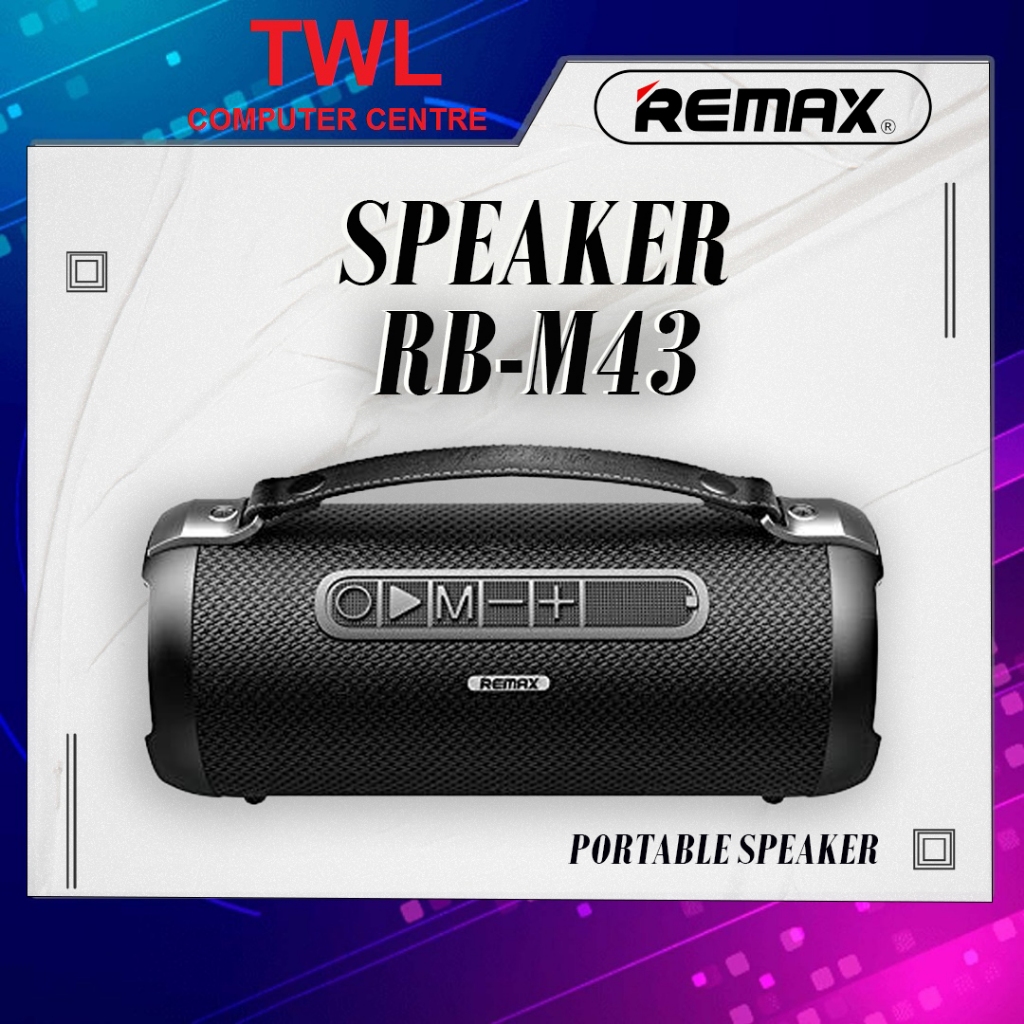 REMAX Outdoor Portable Wireless Speaker HiFi Extra Bass Bluetooth ...