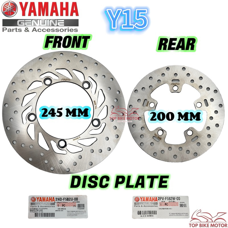 🔥DISC PLATE Y15 YAMAHA Y15Z Y15ZR FRONT REAR DISC BRAKE PLATE PIRING ...
