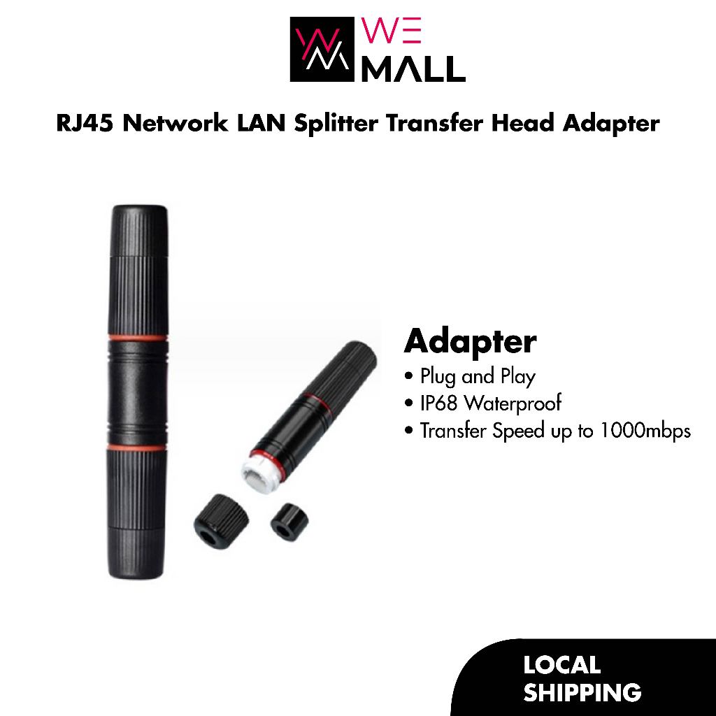 RJ45 Coupler Connector Outdoor IP68 Waterproof Pass-Through Head Port ...