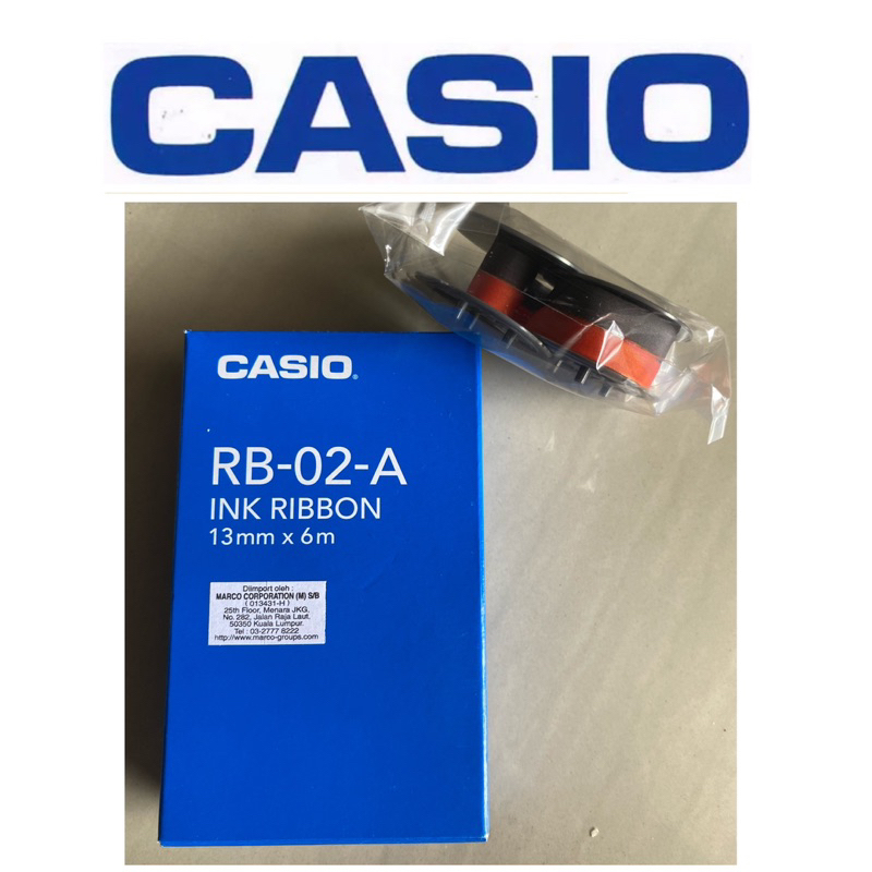 💯 Original casio ink ribbon Casio RB-02 for Casio printing cal. DR series DR120RC DR220,DR 240 ...