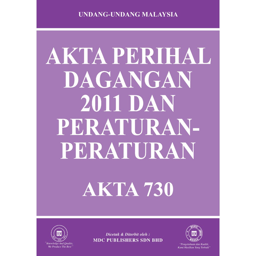 (730) AKTA PERIHAL DAGANGAN 2011 & PERATURAN-PERATURAN | Shopee Malaysia