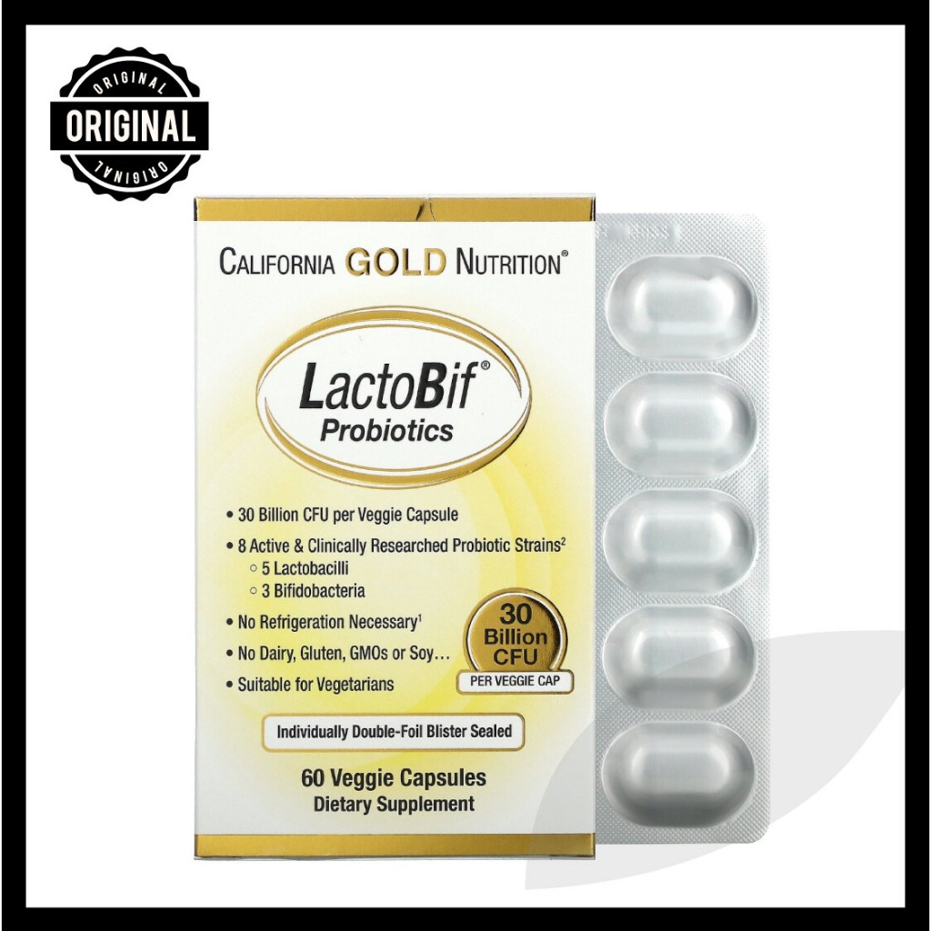 California Gold Nutrition, LactoBif Probiotics, 30 Billion CFU, 60 ...