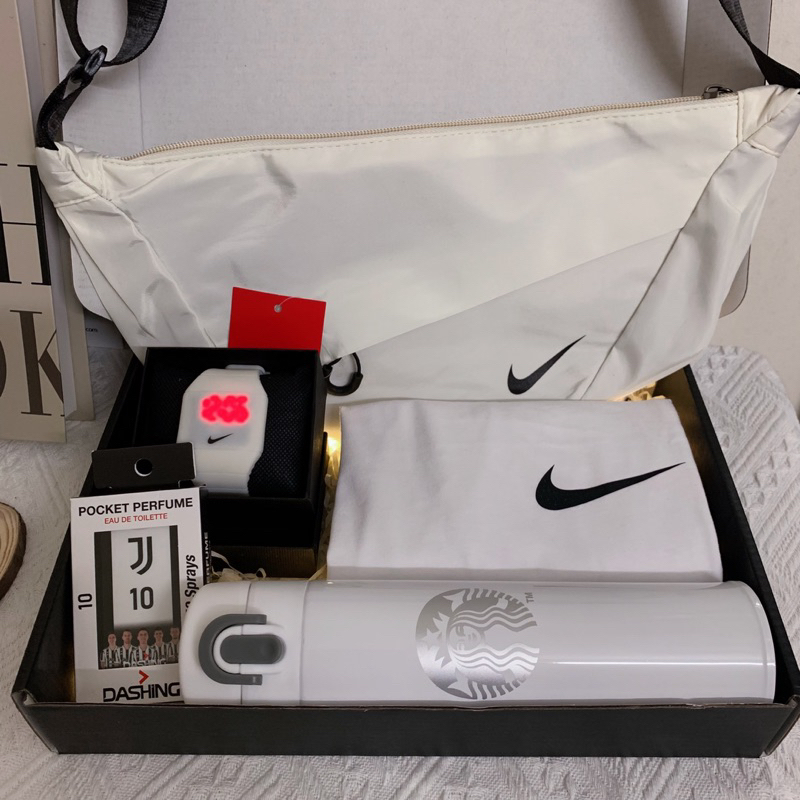 Suprise Giftbox All White Nike For Boyfriend | Shopee Malaysia
