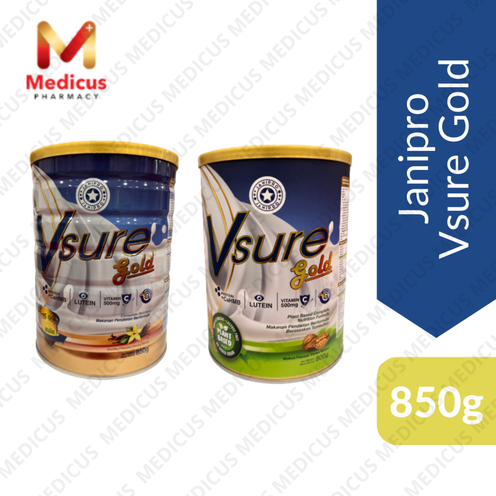 Janipro Vsure Gold Complete Nutrition Vanilla/Plant Based Walnut ...