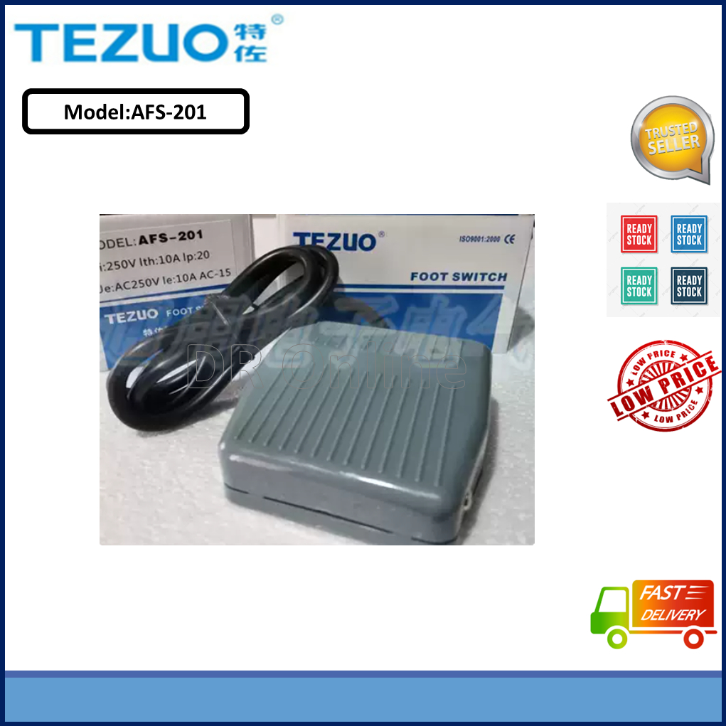 TEZUO MINI FOOT SWITCH AFS-201 Industrial Metal 10A 250VAC | Shopee ...