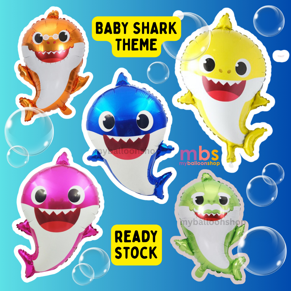 Baby Shark Balloons Big Baby Shark Do Do Do (Ready Stock) Helium ...
