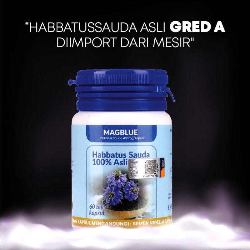 Habbatus Sauda Original HQ MAGBLUE - 60 Kapsul | Shopee Malaysia