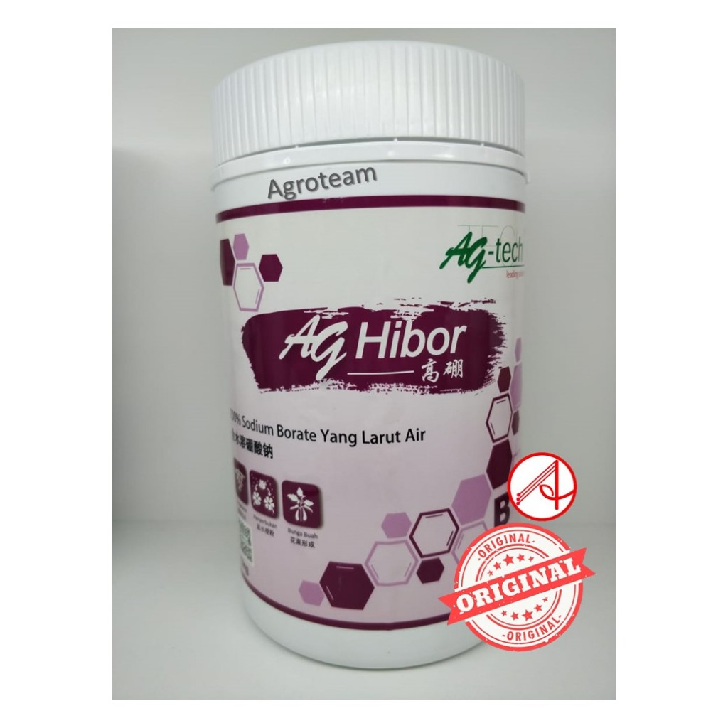 AG TECH AG HIBOR (高硼) Baja Fertigasi Fertilizer Fertigation Foliar Boron Sodium Borate - 1KG ...