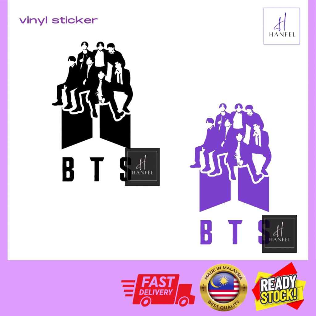 Bangtan Boys (bts) group logo vinyl sticker ( Die-cut) | Shopee Malaysia
