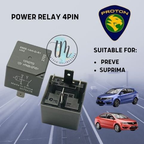 PROTON PREVE SUPRIMA S EXORA RELAY 4PIN AIRCOND K1 K2 FAN ISO MINI ...
