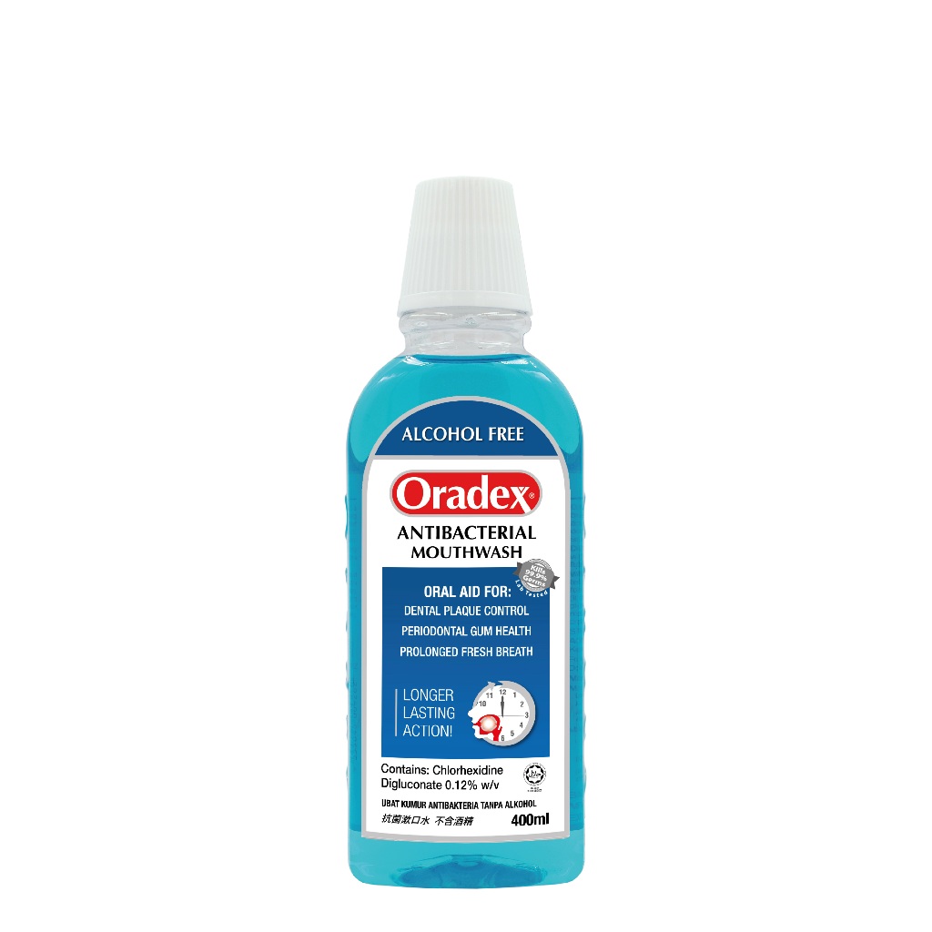 Oradex Antibacterial Mouthwash (400ml) | Shopee Malaysia