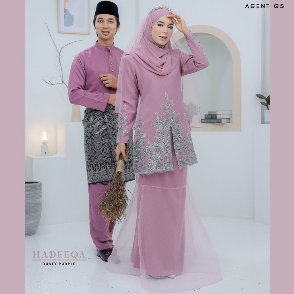 FULL SET KURUNG HADEEQA & BAJU MELAYU PUTERA | SET NIKAH | SET TUNANG ...