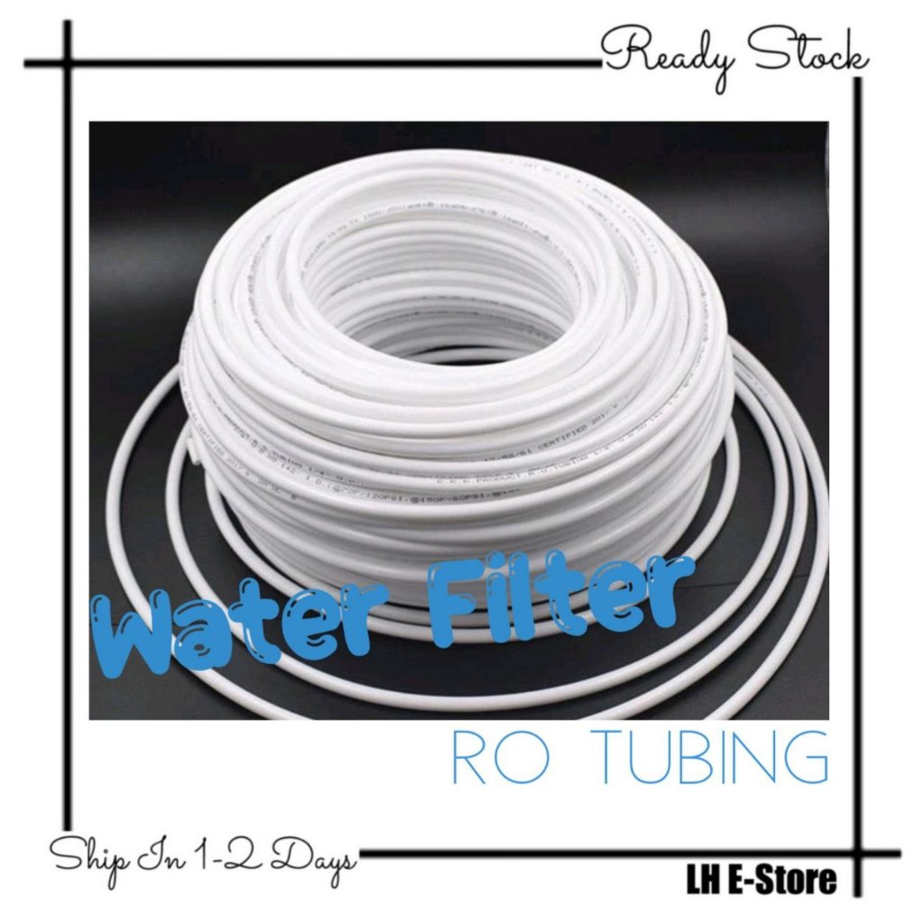 Water Filter Pipe 1/4" RO Tube / White Tube / Hose for Water Dispenser ...