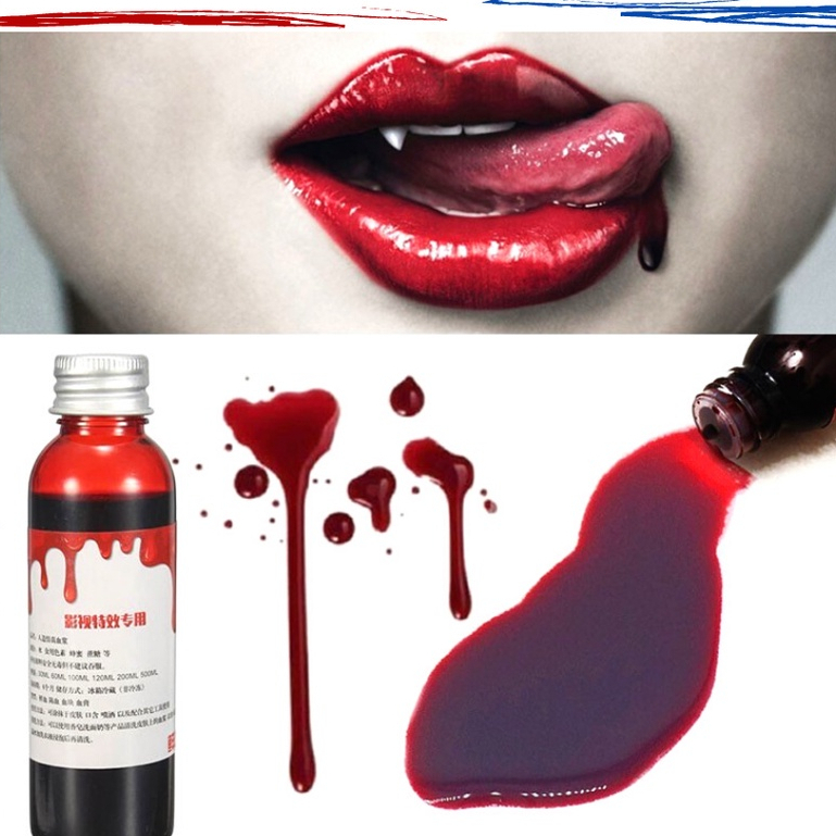 mudahmart246 Artificial Fake Blood Red Face Body Makeup Film TV Prop ...